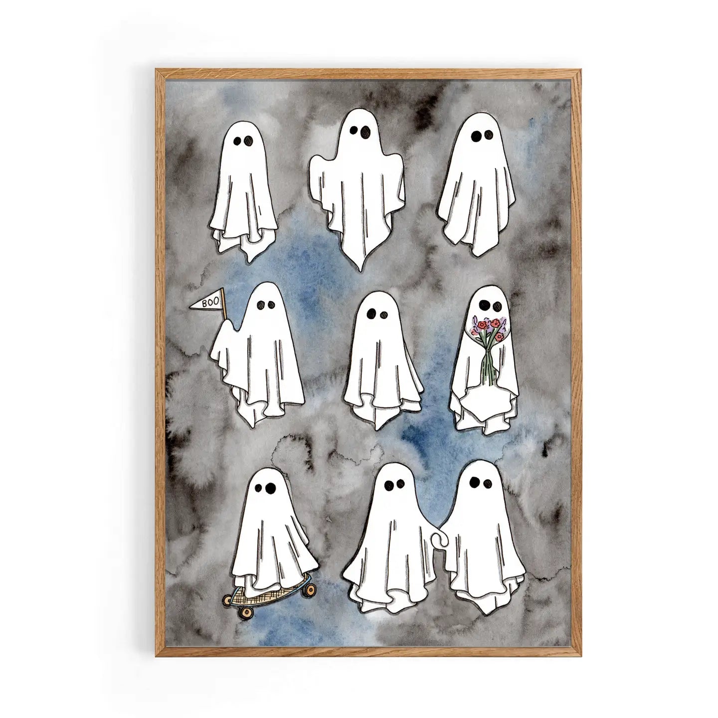 Ghosts A4 Print – Happiness Is Handmade